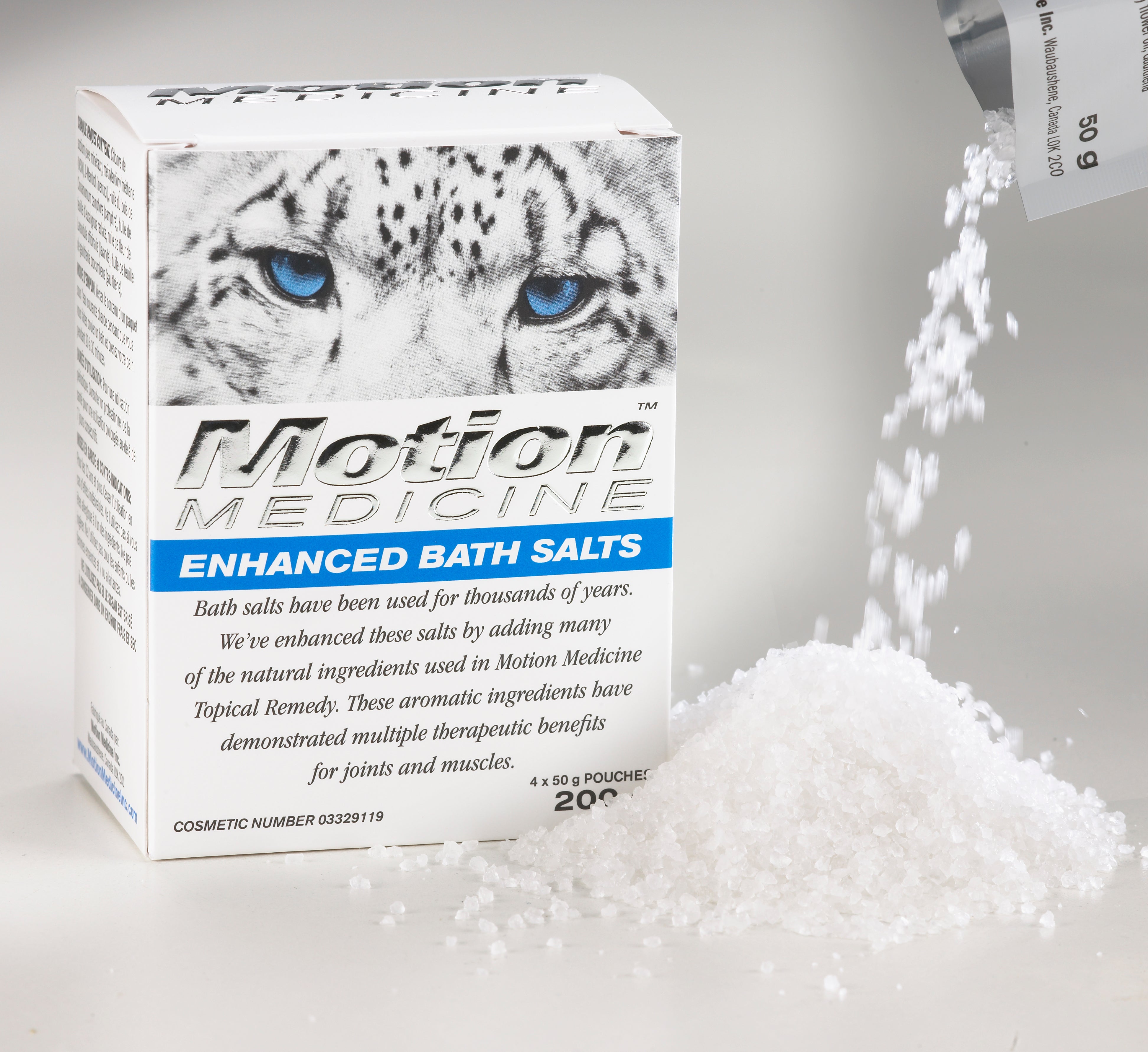 Motion Medicine Enhanced Bath salts 4x50g pouches 🍁 – Western ...